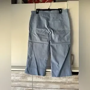 Ruby Rd. | Pants & Jumpsuits | Ruby Rd Light Blue Pullon Cropped Pants ...